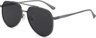 Generic Lunettes De Soleil M&eacute;talliques For La Conduite, For Hommes Et Femmes, Id&eacute;ales For Les Sports Vacances En Plein Air(Black)