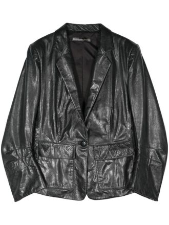 Balenciaga veste en cuir (années 2020) - Vert