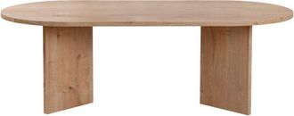 Hanah Home Table basse en bois Sable - 60 x 119 x 40 cm - Ch&ecirc;ne Saphir
