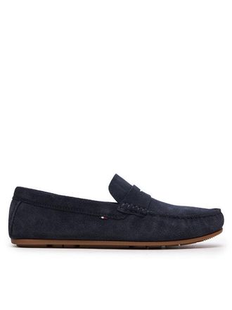 Tommy Hilfiger Mokassins Casual Hilfiger Suede Driver FM0FM04998 Dunkelblau