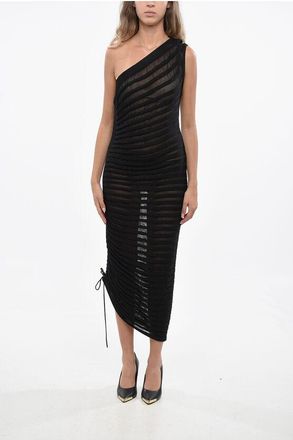 Alaia Mesh One Shoulder Bodycon Dress size 44