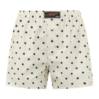 Msgm Polka-dot Shorts - - Shorts - Damen - Wei&szlig; - M