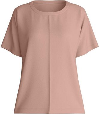 CALIDA Kurzarmshirt Natural Loungewear Damen (1-tlg) seidig weich und mit feiner Piqu&eacute;-Struktur