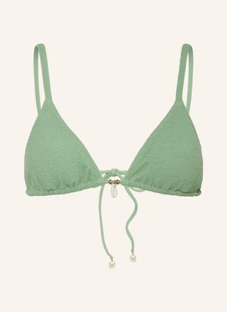 Watercult Watercult Triangel-Bikini-Top Swim Sparkle Mit Glitzergarn gruen