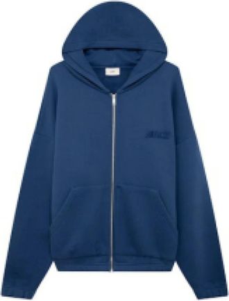 Autry Homme, Sweatshirts et sweats &agrave; capuche, Bleu, Taille: L Hipx032R Jersey Drone