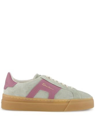 Santoni baskets Double Buckle - Vert