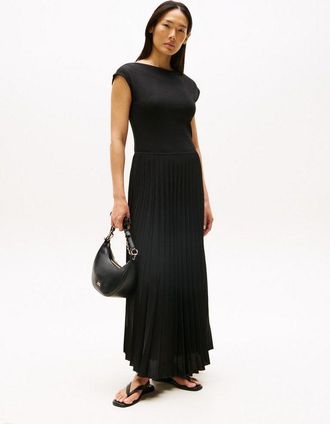 Tommy Hilfiger A-Linien-Kleid 5X2 RIB MIDI F&F DRS