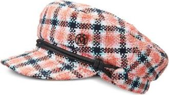 Maison Michel New Abby Tweed Sailor Cap Size S