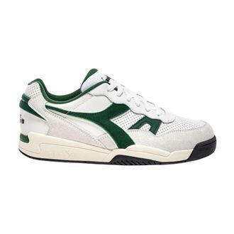 Diadora Gr&uuml;ner Wildleder Tennis Sneaker Winner - - Shoes - Herren - Gr&uuml;n - 44 EU