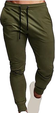 Generic Pantalon de jogging à ourlet ouvert pour homme - Pantalon de survêtement décontracté à taille élastique - Pantalon de jogging en coton - Pantalon de j
