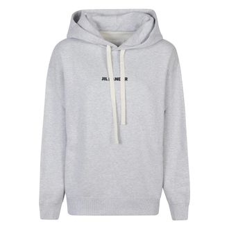 Jil Sander Logo Sweatshirt - - Sweatshirts & Hoodies - Damen - Grau - S
