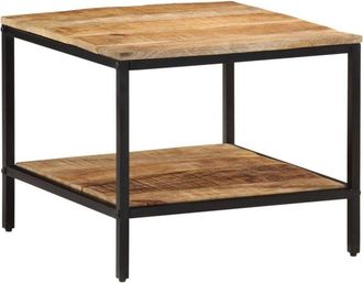 vidaXL Table basse 55x55x45 cm bois de manguier massif brut vidaXL