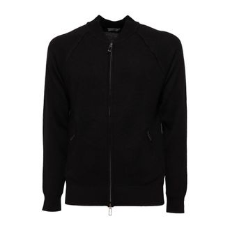 Paolo Pecora Wollpullover Cardigan Modell 17I - - Knitwear - Herren - Schwarzk - S