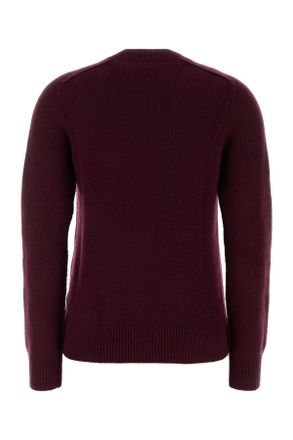 Burberry Stretch Cashmere Blend Cardigan - Purple