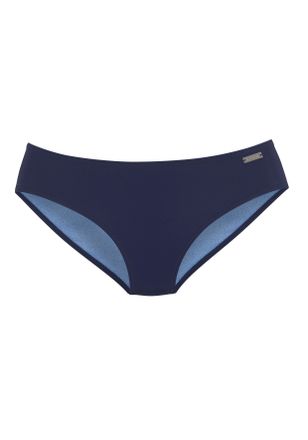 Lascana Bikini-Hose LASCANA Myst, Damen, Gr. 34, N-Gr, blau (marine), Recycling-Polyamid, unifarben, Badehosen Bikini-Hose, in h&ouml;herer Schnittform, Topseller