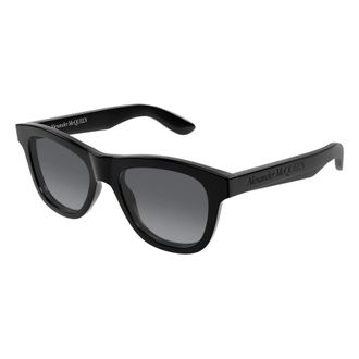 Alexander McQueen Schwarze/Graue Sonnenbrille - - Accessories - Herren - Mehrfarbig - 54 MM