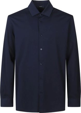 Herno Homme, Chemises, Bleu, Taille: L Chemise en coton stretch superfine