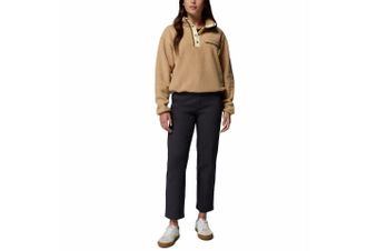Columbia Stehkragenpullover Helvetia II Cropped Half Snap Fleece mit verstellbarem Saum