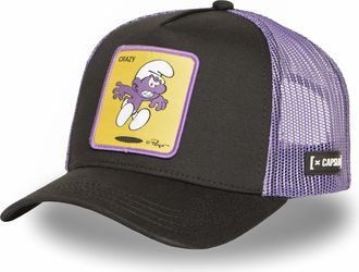 Capslab Kappe f&uuml;r Damen und Herren, Trucker-Kappe, verstellbar durch Snapback, schwarz / gelb, One size