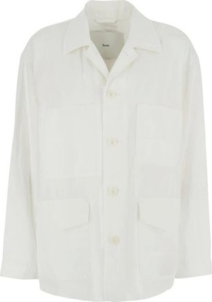 Dunst Homme, Chemises, Blanc, Taille: XS Veste &agrave; Poches Plaqu&eacute;es et Col Large