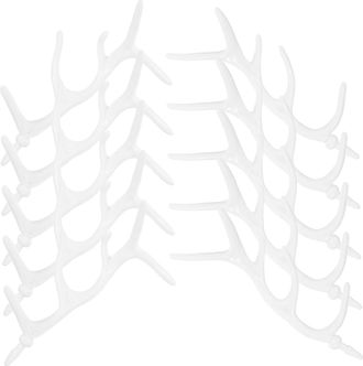 PartyKindom 10paare Weihnachts-DIY-kunststoffzweig-geweih-schneemann-Handwerk-zubehör Für Dekoration Vielseitig Einsetzbar Naturgetreue Optik Langlebig Verwendbar