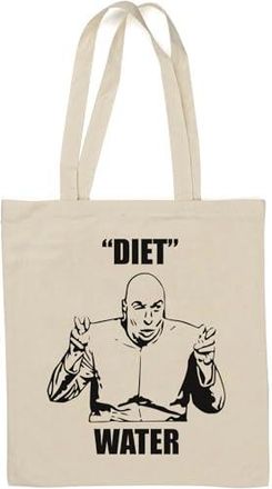 Generic Sac fourre-tout en coton naturel avec slogan amusant - Blanc