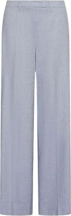 Marella Femme, Pantalons, Bleu, Taille: 40 FR Wide Pantalons