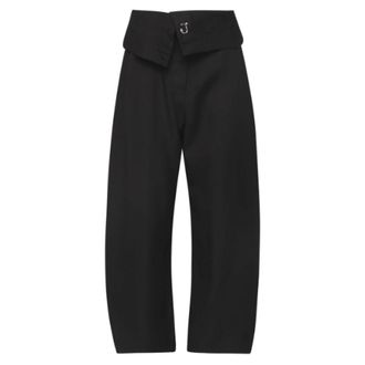J.W.Anderson Fold-Over-Hose - - Trousers - Damen - Schwarzk - 2XS