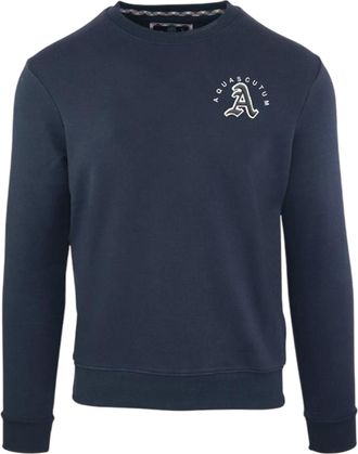 Aquascutum Sweatshirt f&uuml;r Herren, Rundhalsausschnitt (Marine)