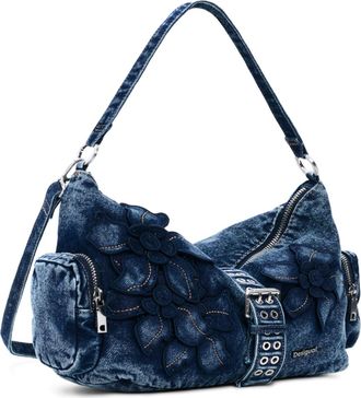 Desigual Damen Curio Denim Tasche, blau