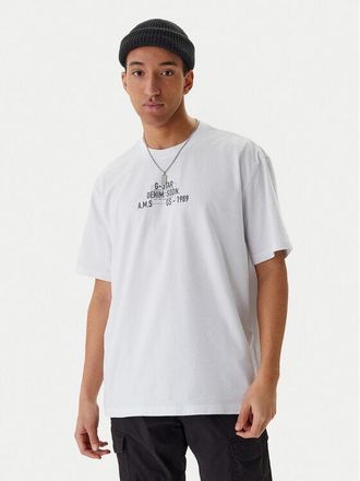 G-Star Raw T-Shirt Multi Technique D29296-E385 Wei&szlig; Relaxed Fit