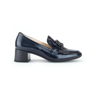 Gabor Moderne Mokassins aus Lackleder - - Shoes - Damen - Blau - 37 1/2 EU