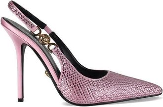 Versace Hohe Schuhe - Medusa 95 Slingback Pumps - Gr. 40 (EU) - in Rosa - f&uuml;r Damen