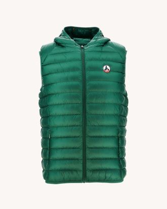 Jott Doudoune sans manches &agrave; capuche Vert fonc&eacute; Pat - Taille 3XL