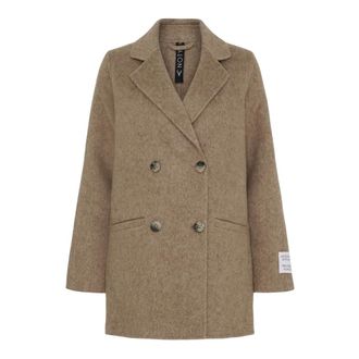 Notyz Notyz - Manteau en alpaga - Femme - Manteaux - Brun - Taille: 42 FR