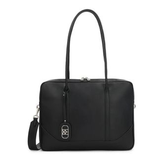 Kazar Klassische schwarze Leder-Laptoptasche - - Bags - Damen - Schwarzk - ONE SIZE