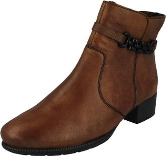 Rieker Depart Womens Ankle Boots 39 EU Tobacco Leather