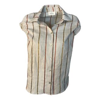 Vicolo Gestreifte Blusenoberteil - - Blouses & Shirts - Damen - Beige - L