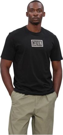 Calvin Klein SS 30S EU Boxed Calvin Graphic TEE - - Tops - Herren - Schwarzk - XL