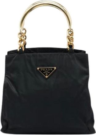 Prada Sac &agrave; main Pre-owned en nylon - Femme - Pre-owned - Noir - Taille: ONE Size