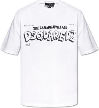 Dsquared2 Herren, Oberteile, Weiß, LGröße