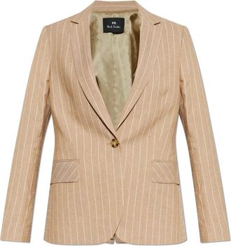 Paul Smith Femme, Vestes, Beige, Taille: 34 FR Pinstripe Blazer