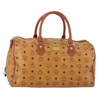 MCM Sac &agrave; main en plastique Pre-owned - Femme - Pre-owned - Brun - Taille: ONE Size
