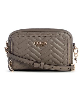 Guess Anning Camera Crossbody Bag Dark Taupe