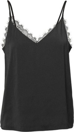 Comma Blusentop Bluse Satintop mit Spitzen-Details und verstellbaren Tr&auml;gern