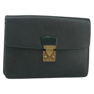 Louis Vuitton Pre-owned Vintage Leder Clutch - - Pre-owned - Damen - Gr&uuml;n - ONE SIZE