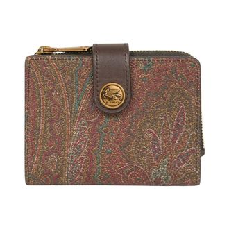 Etro Paisley Jacquard Kartenhalter mit Metallknopf - - Accessories - Damen - Braun - ONE SIZE