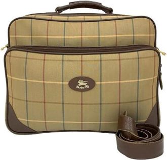 Burberry unisex, Pre-owned, Brun, Taille: ONE Size Sac &Eacute;paule en Toile Pre-owned