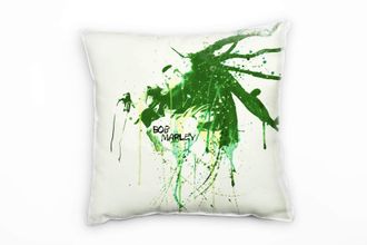 Paul Sinus Art Bob Marley II Deko Kissen mit F&uuml;llung 40x40cm f&uuml;r Couch Sofa Lounge Zierkissen - Dekoration zum Wohlf&uuml;hlen