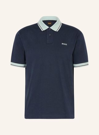 HUGO BOSS Jersey-Poloshirt Blocks Relaxed Fit blau